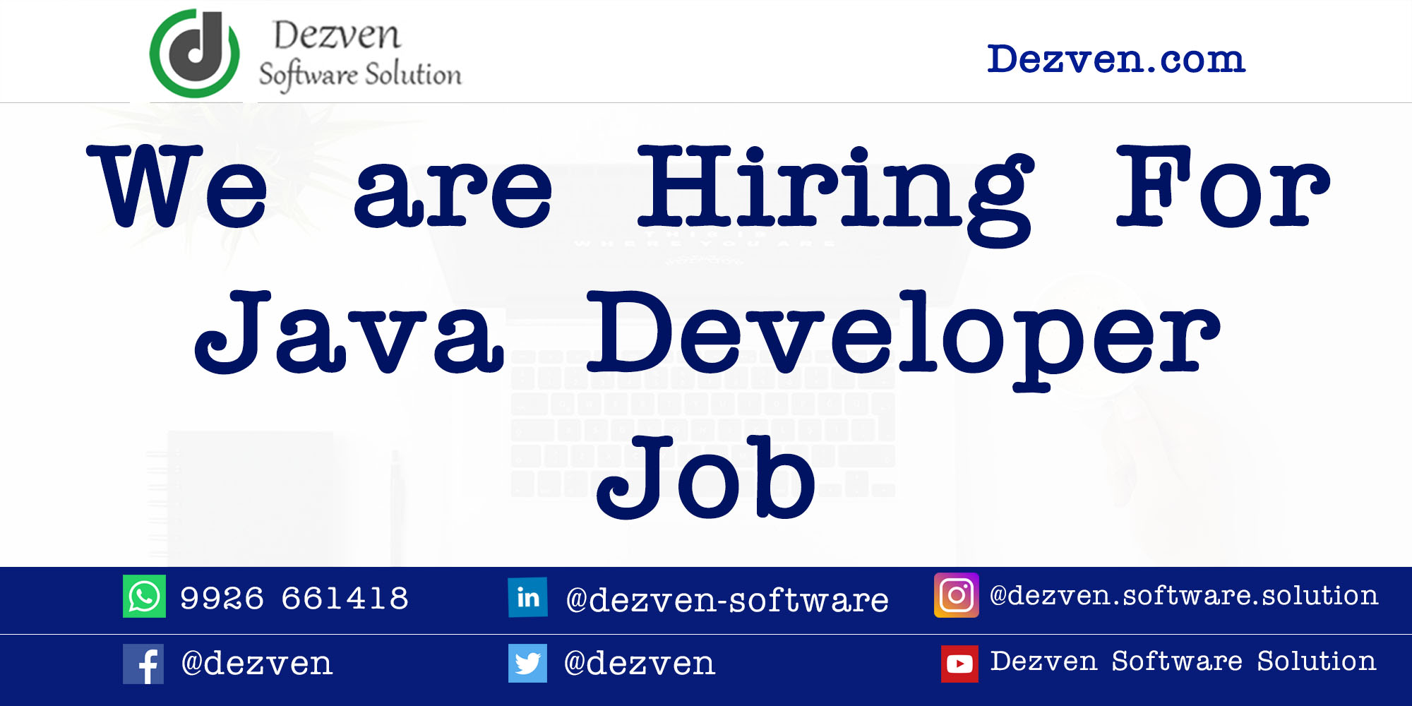 Java Developer | Dezven Software solution
