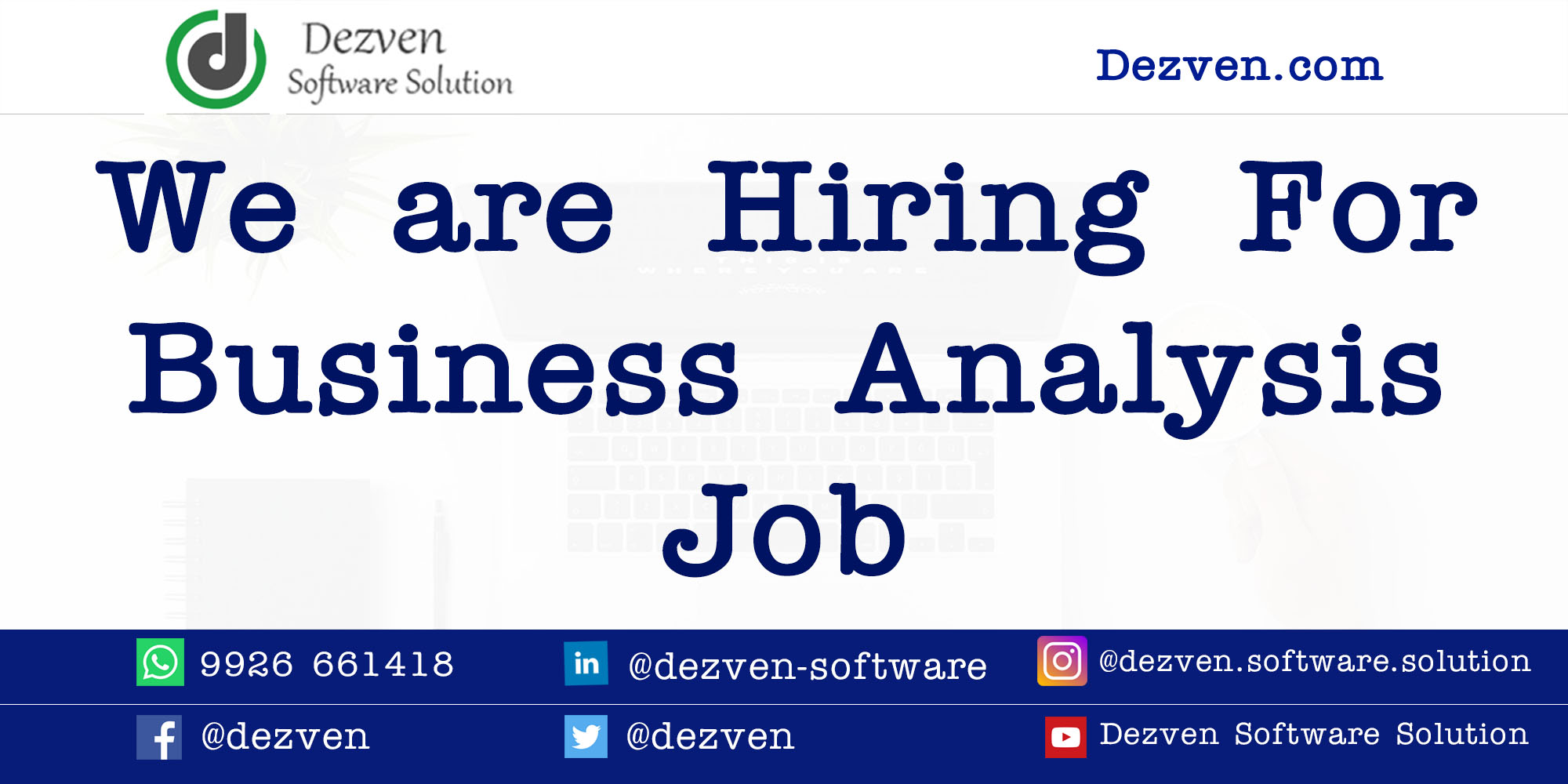 Business Analysis | Dezven Software solution